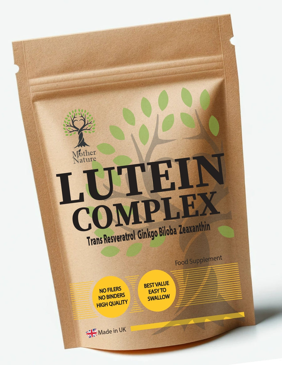 Lutein Complex 350 mg – Plant-Based Capsules – With Zeaxanthin, Ginkgo ...