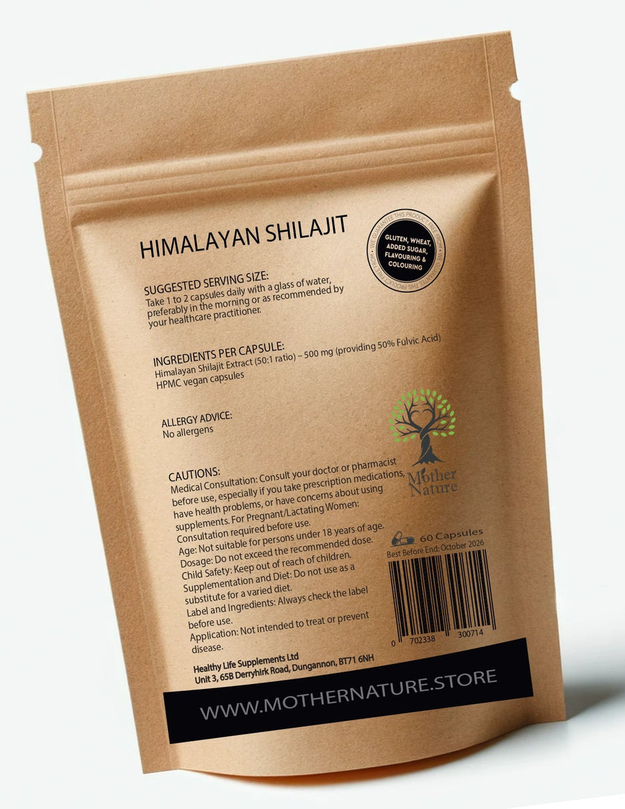 Himalayan Shilajit Extract 500 mg – Mother Nature – MOTHER NATURE ...